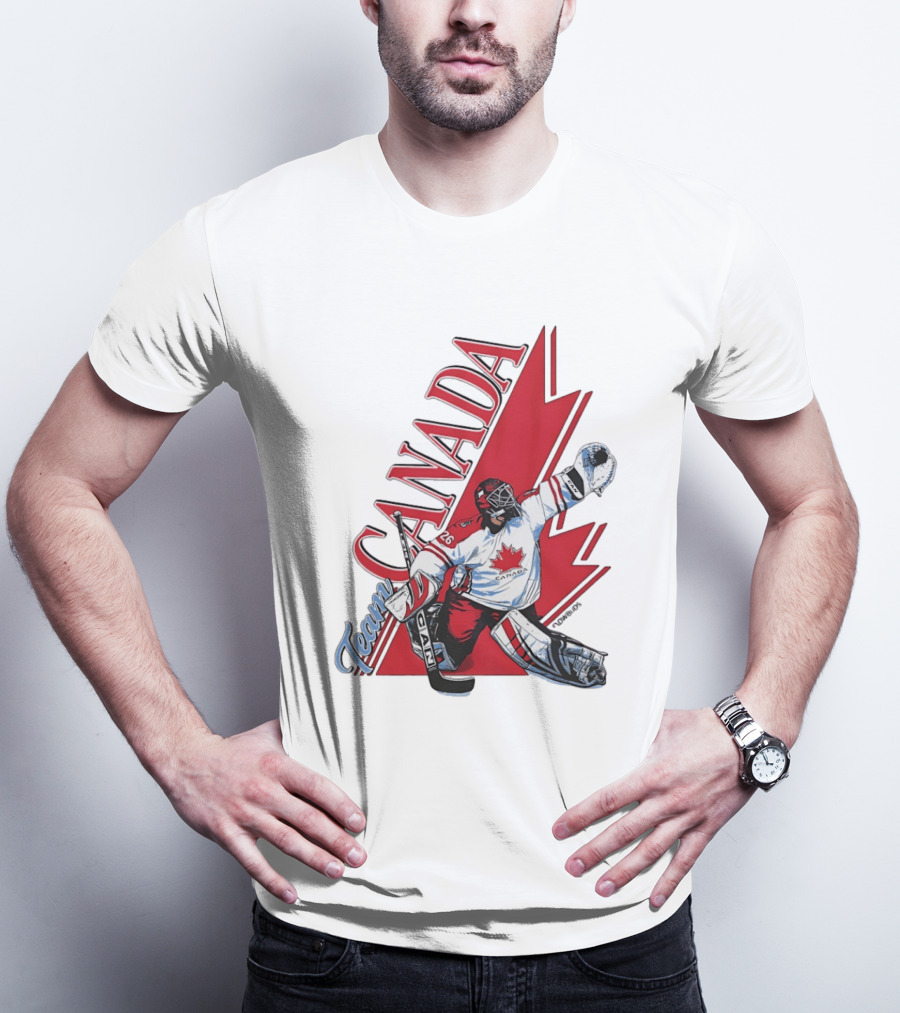 Team Canada Hockey Goalie Maple Leaf T-Shirt