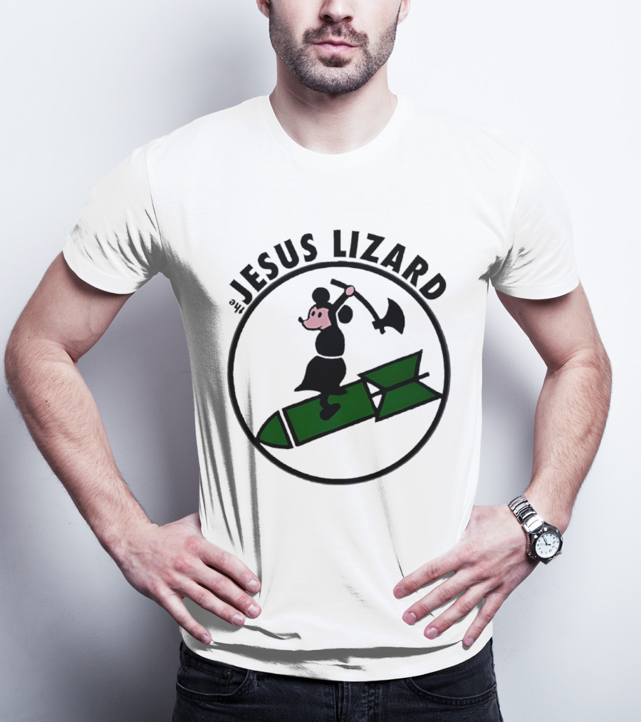 The Jesus Lizard Mouse Riding Bomb Punk Rock Music T-Shirt