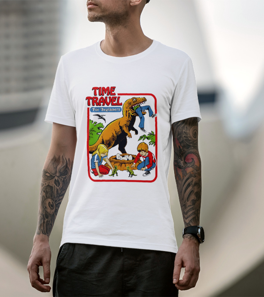 Time Travel For Beginners Dinosaur Adventure With Kids And Rex T-Shirt