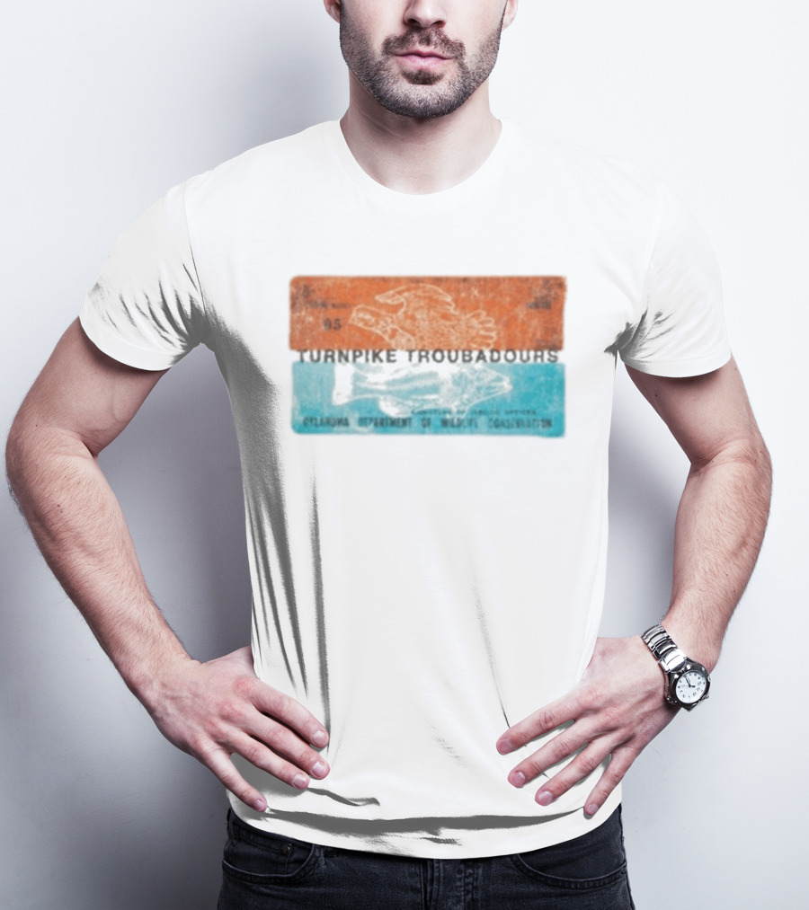 Turnpike Troubadours Oklahoma Department Of Wildlife Conservation 05 Eagle And Fish T-Shirt