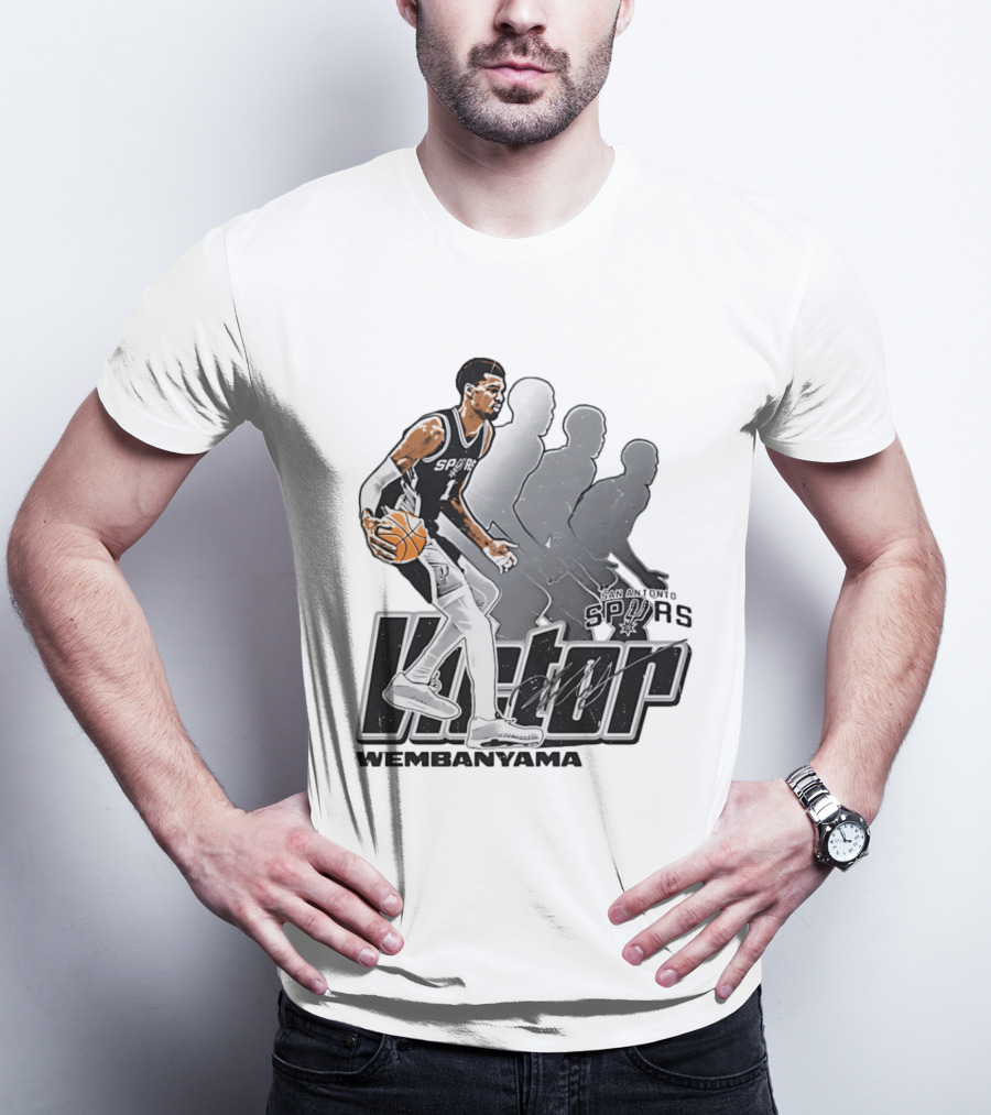 Victor Wembanyama San Antonio Spurs Basketball Action Spurs T-Shirt