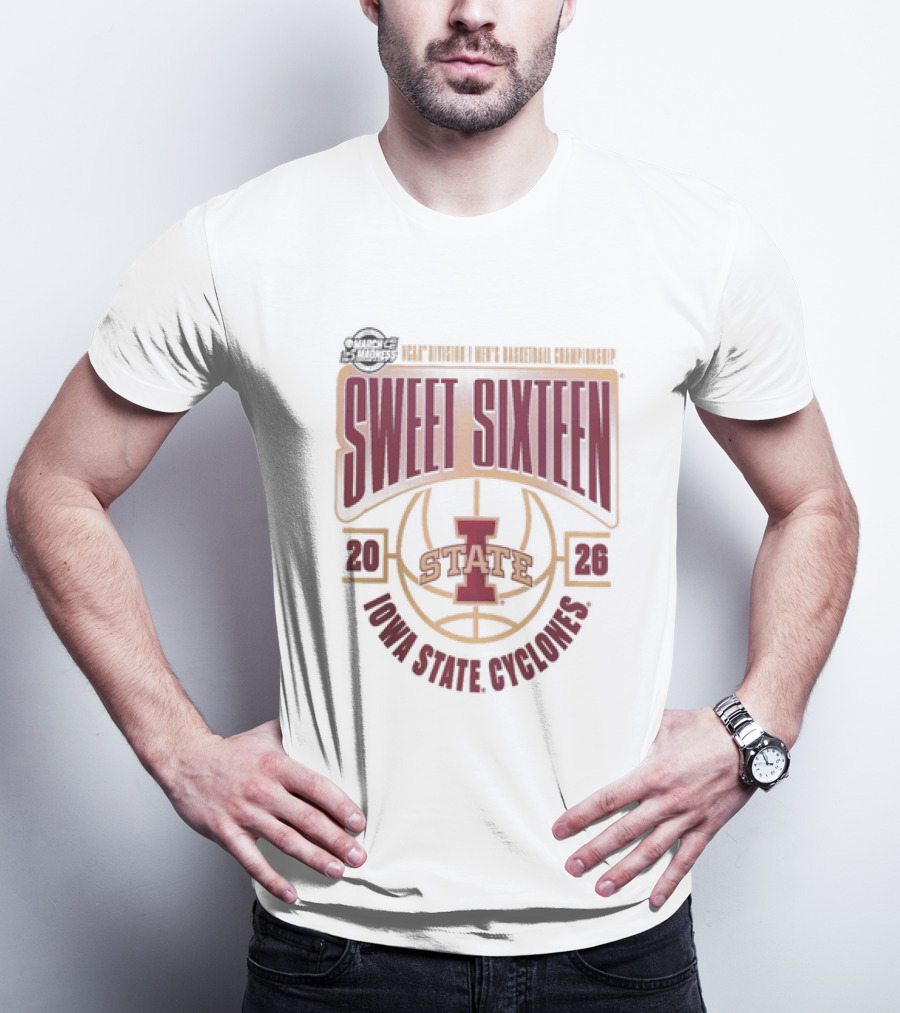 NCAA Men's Basketball 2026 Iowa State Cyclones Sweet Sixteen March Madness T-Shirt