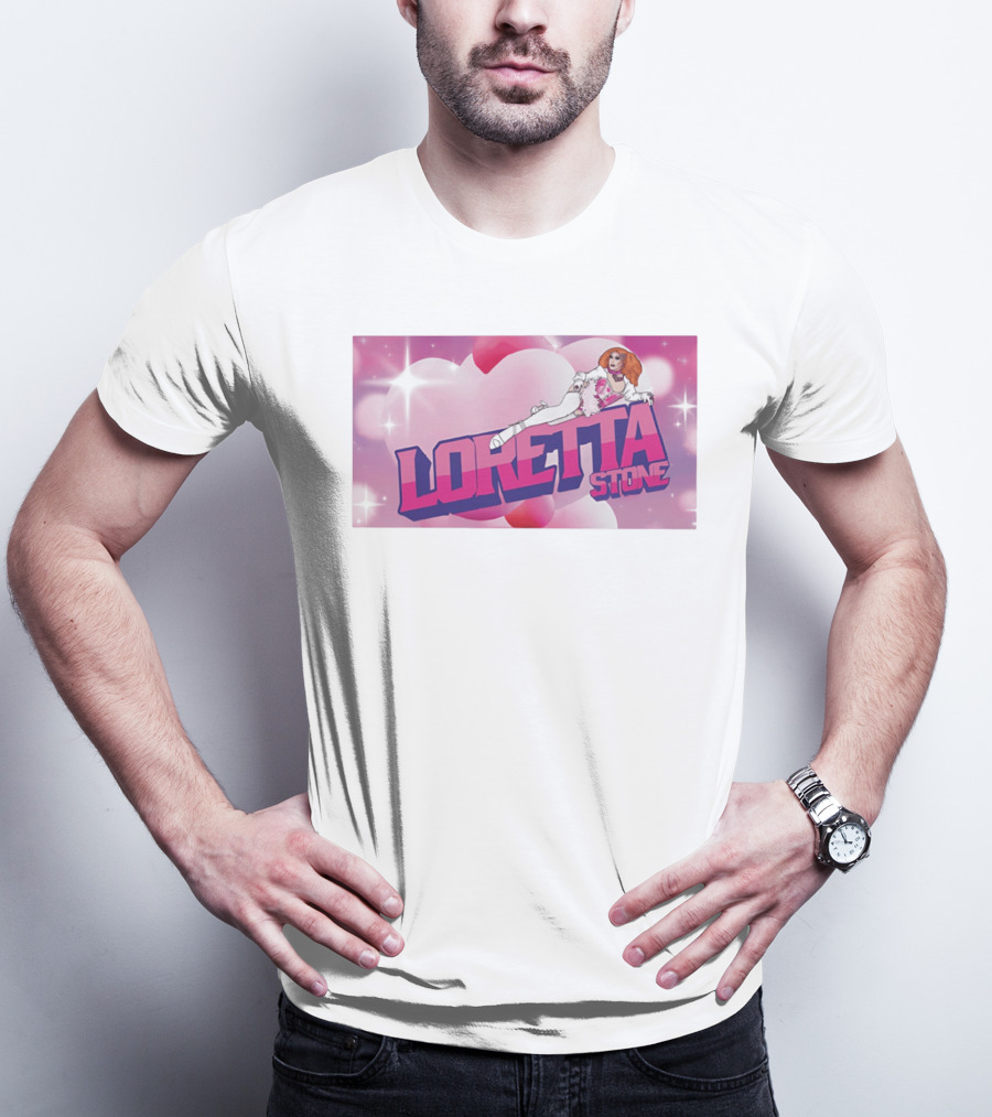 Loretta Stone Miss Cornfed Comedy Fantasy Style Sparkling Heart T-Shirt