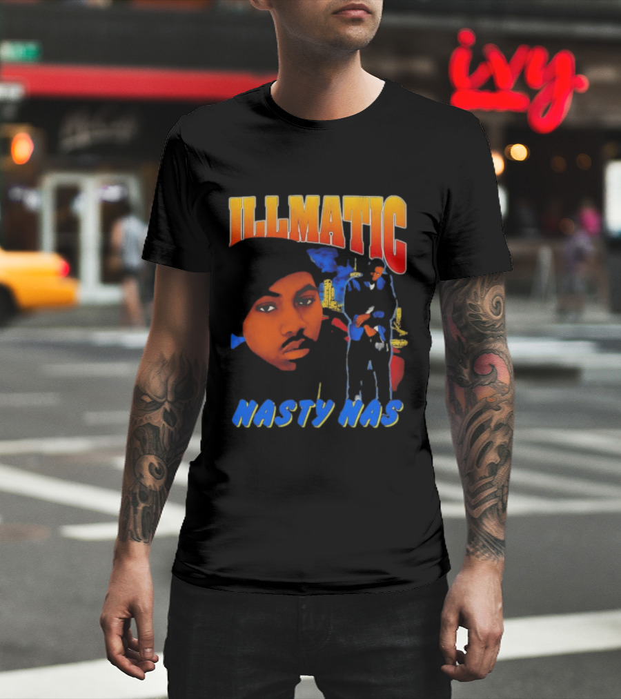 Nasty Nas Illmatic Urban Album Cover T-Shirt