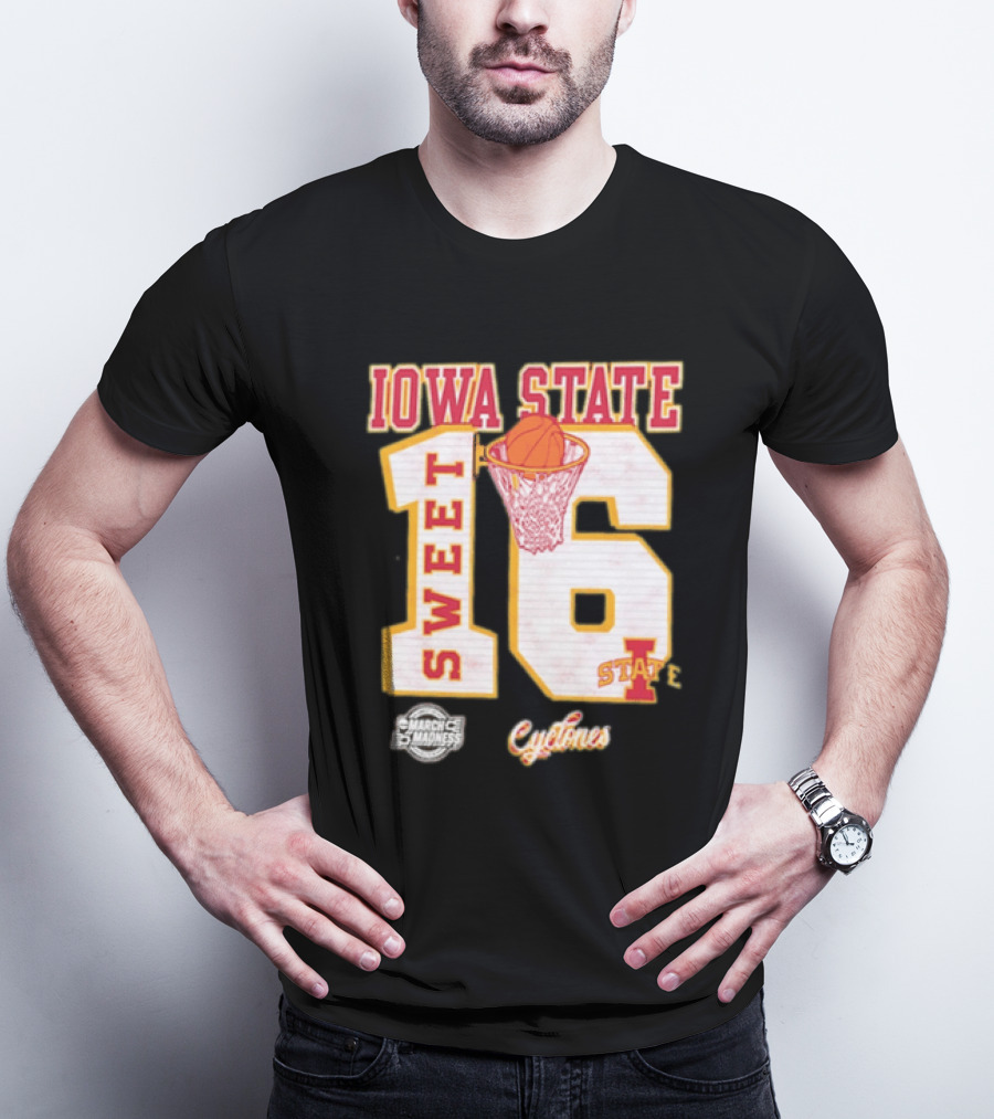 Iowa State Cyclones March Madness Sweet 16 Bound 2026 NCAA Tournament T-Shirt