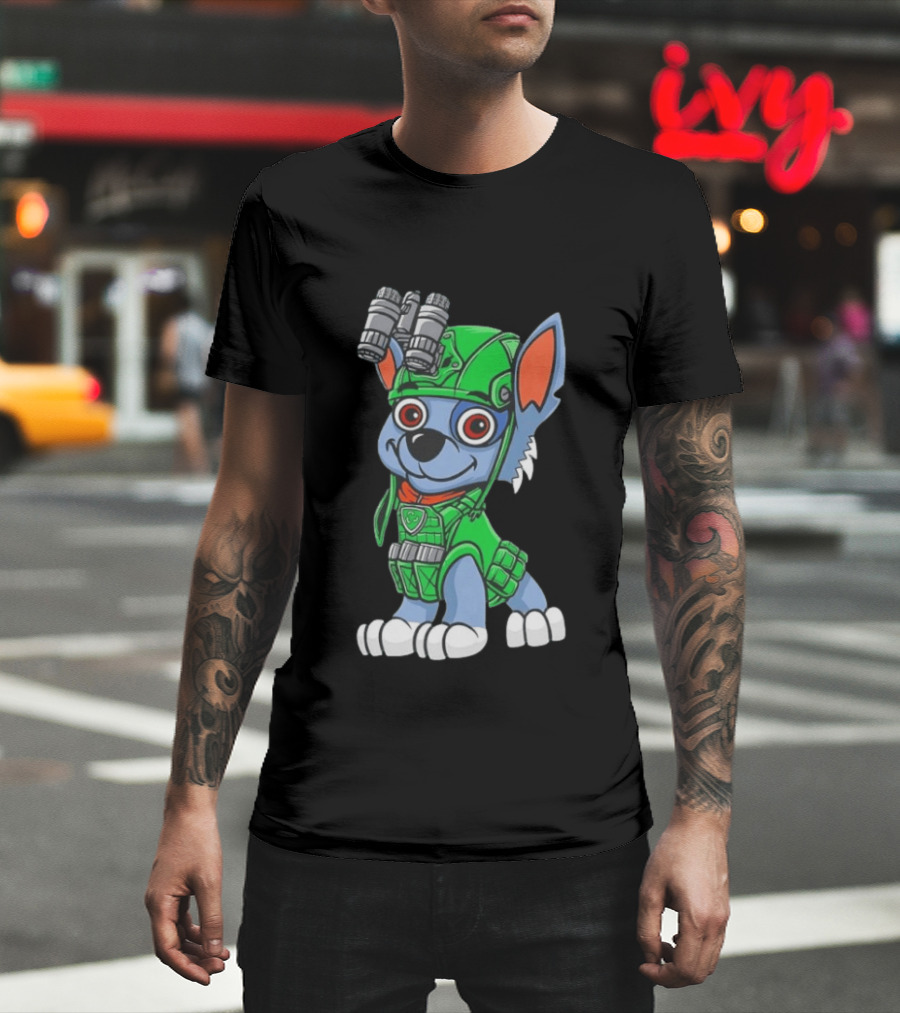 Rocky PAW Patrol Night Vision Recycling Dog T-Shirt