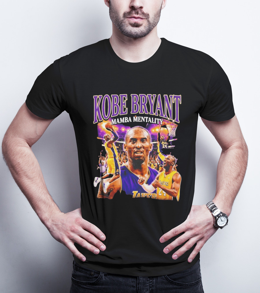 Kobe Bryant Mamba Mentality Los Angeles Lakers NBA 24 T-Shirt