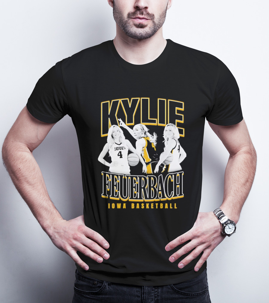 Kylie Feuerbach Iowa Basketball Hawkeyes 4 90s T-Shirt