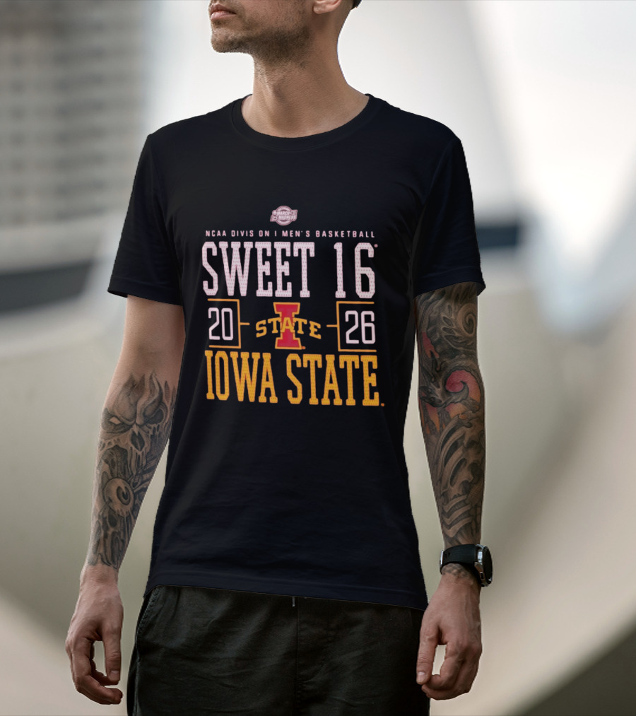 NCAA Division I Men's Basketball 2026 Iowa State Sweet 16 March Madness T-Shirt