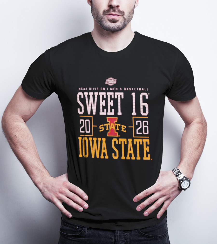 NCAA Division I Men's Basketball 2026 Iowa State Sweet 16 March Madness T-Shirt