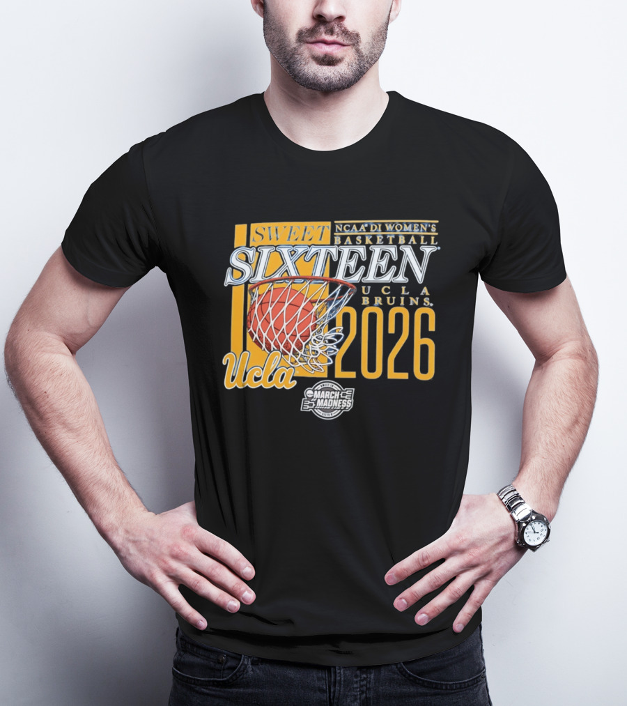UCLA Bruins NCAA Women's Basketball Sweet Sixteen 2026 T-Shirt