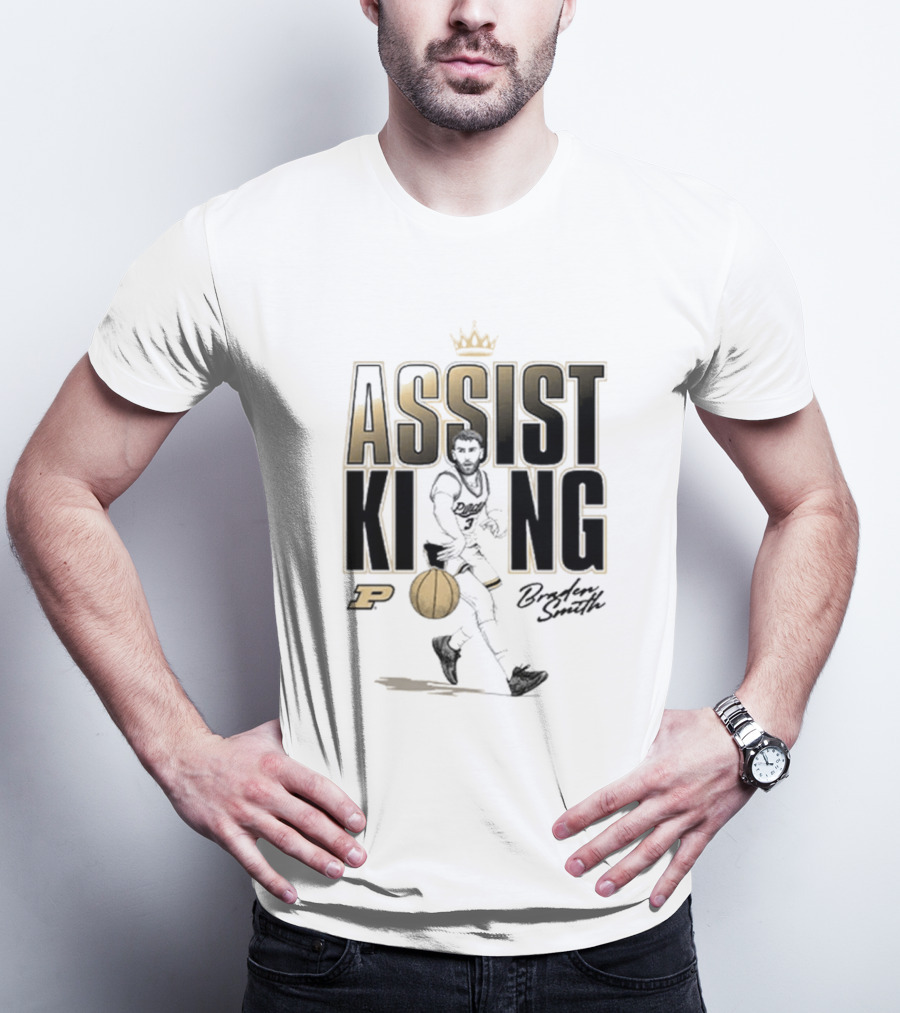 Braden Smith Assist King Purdue Basketball Caricature T-Shirt