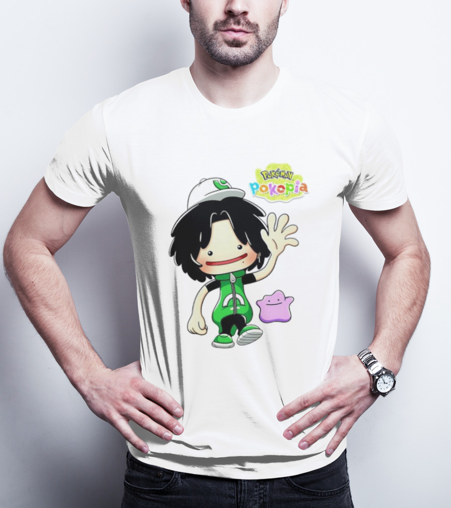 Pokemon Pokopia Cartoon Character With Ditto T-Shirt