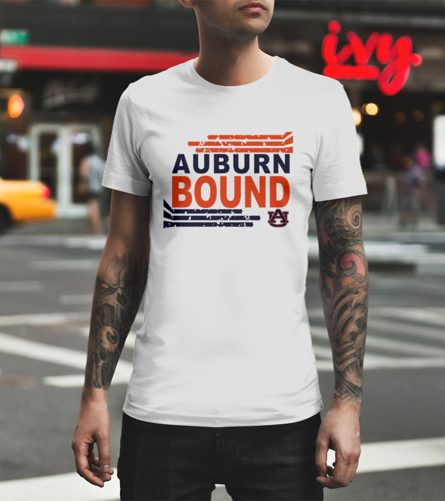 Auburn Bound Tigers AU Logo College Spirit T-Shirt