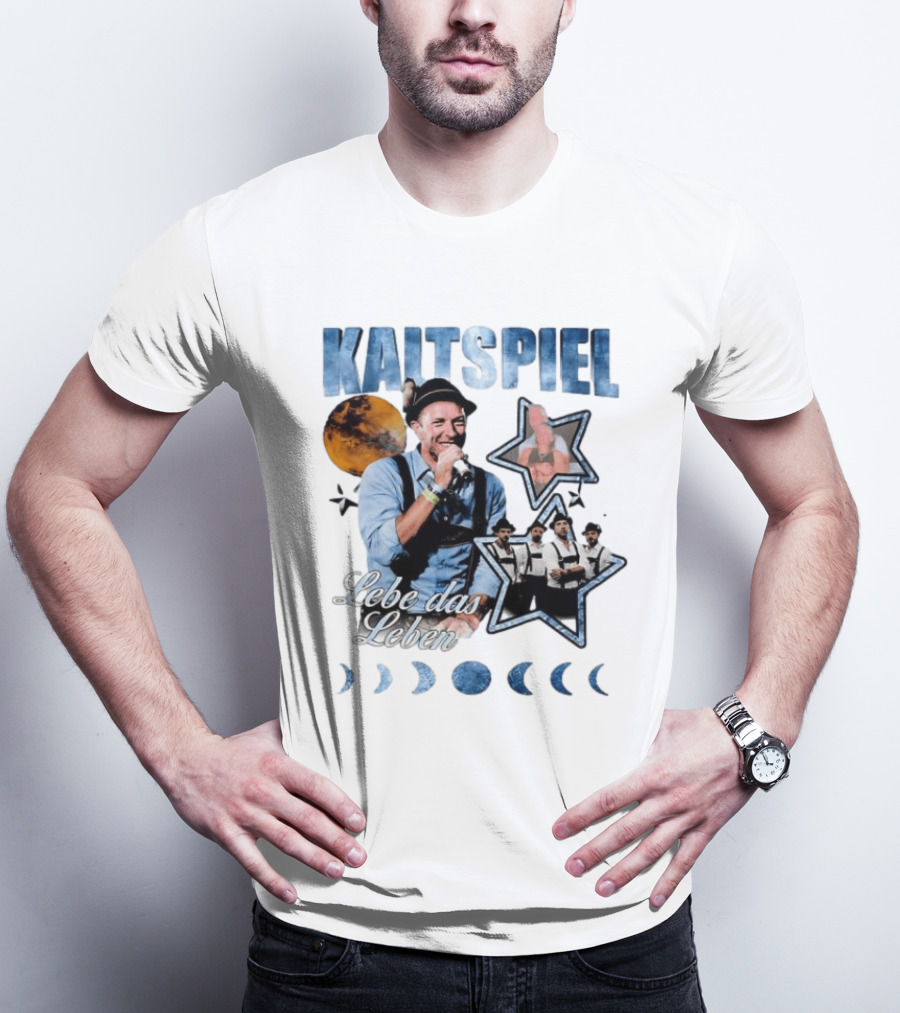 Kaltspiel Lebe Das Leben Moon Phases Band Performance T-Shirt