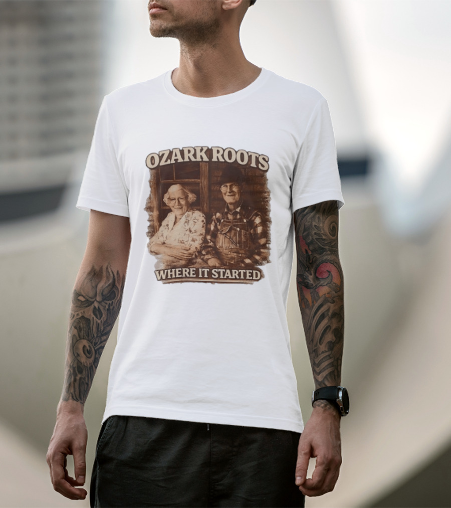 Ozark Roots Where It Started Vintage Farmhouse T-Shirt