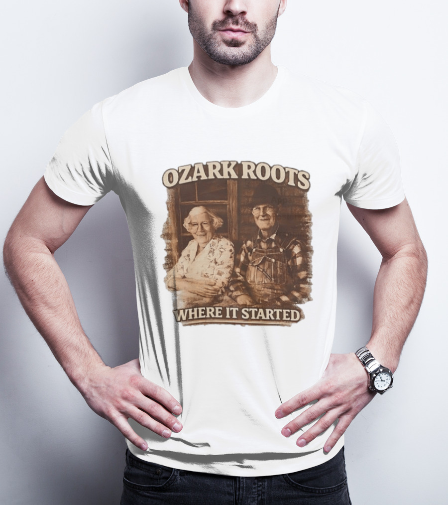 Ozark Roots Where It Started Vintage Farmhouse T-Shirt