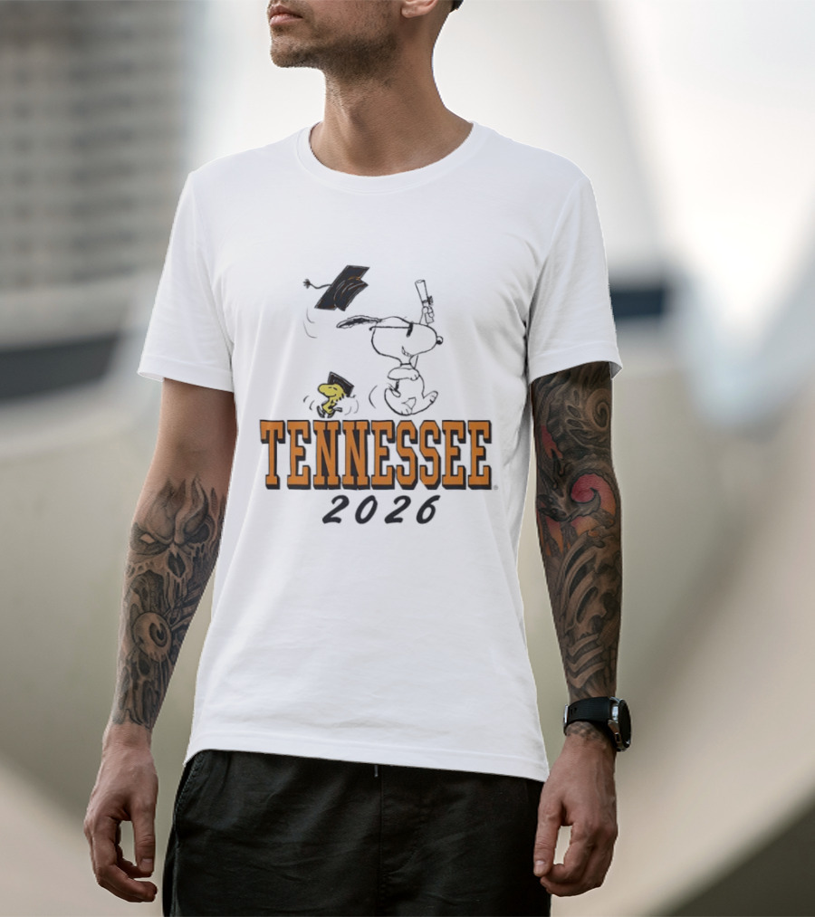 Tennessee 2026 Snoopy Woodstock Graduation University T-Shirt