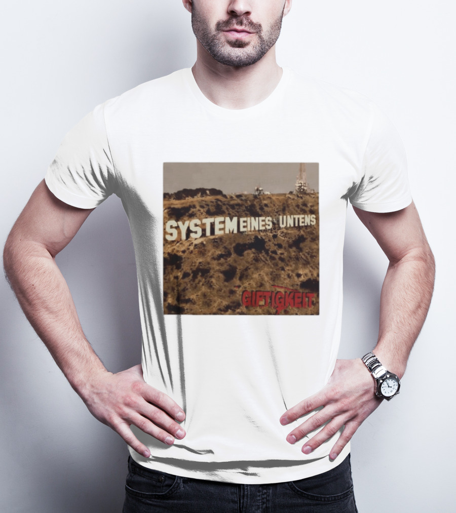 System Eines Untens Gifttigkeit Album Cover Hollywood Sign Spoof T-Shirt