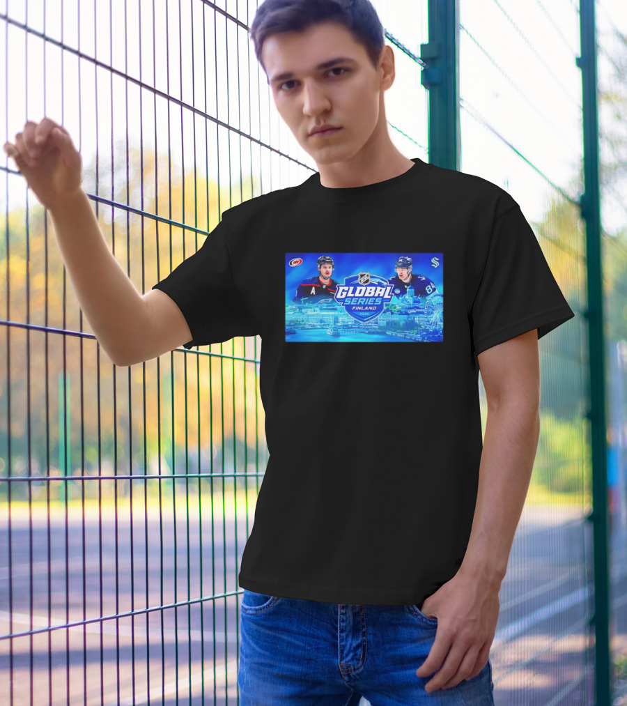 2026 NHL Global Series Finland Carolina Hurricanes Vs Seattle Kraken Helsinki Event T-Shirt