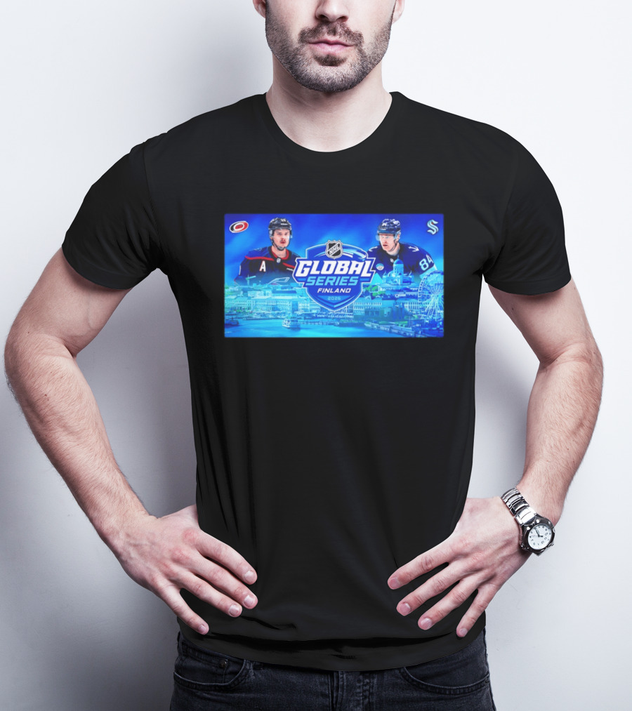 2026 NHL Global Series Finland Carolina Hurricanes Vs Seattle Kraken Helsinki Event T-Shirt