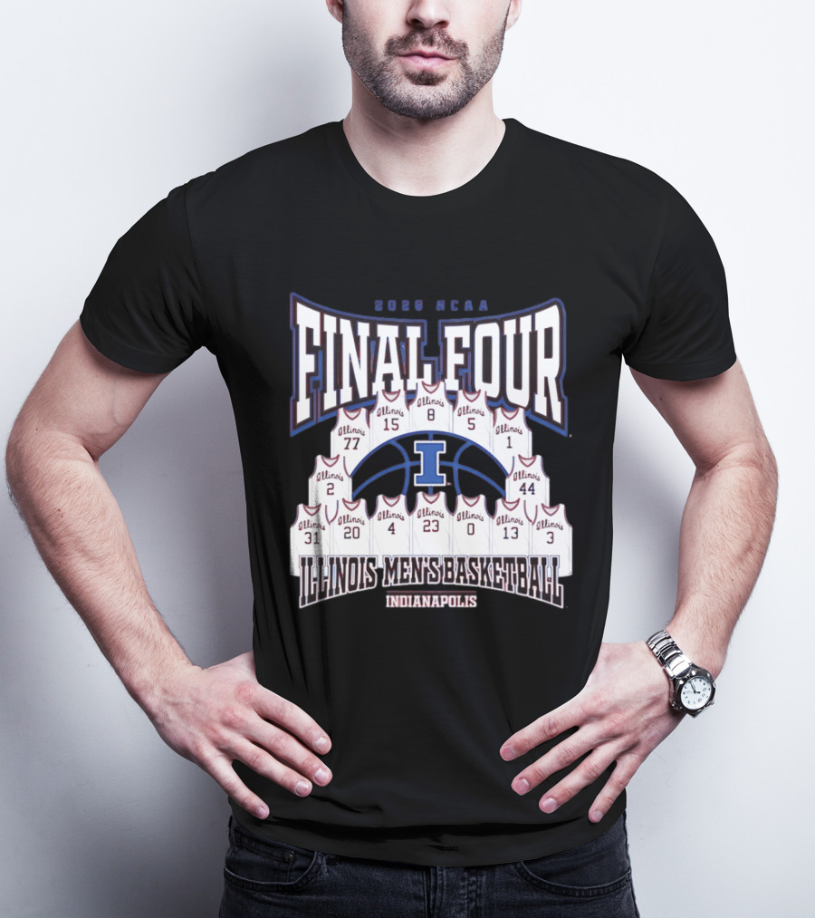 2026 NCAA Final Four Illinois Men's Basketball Indianapolis T-Shirt