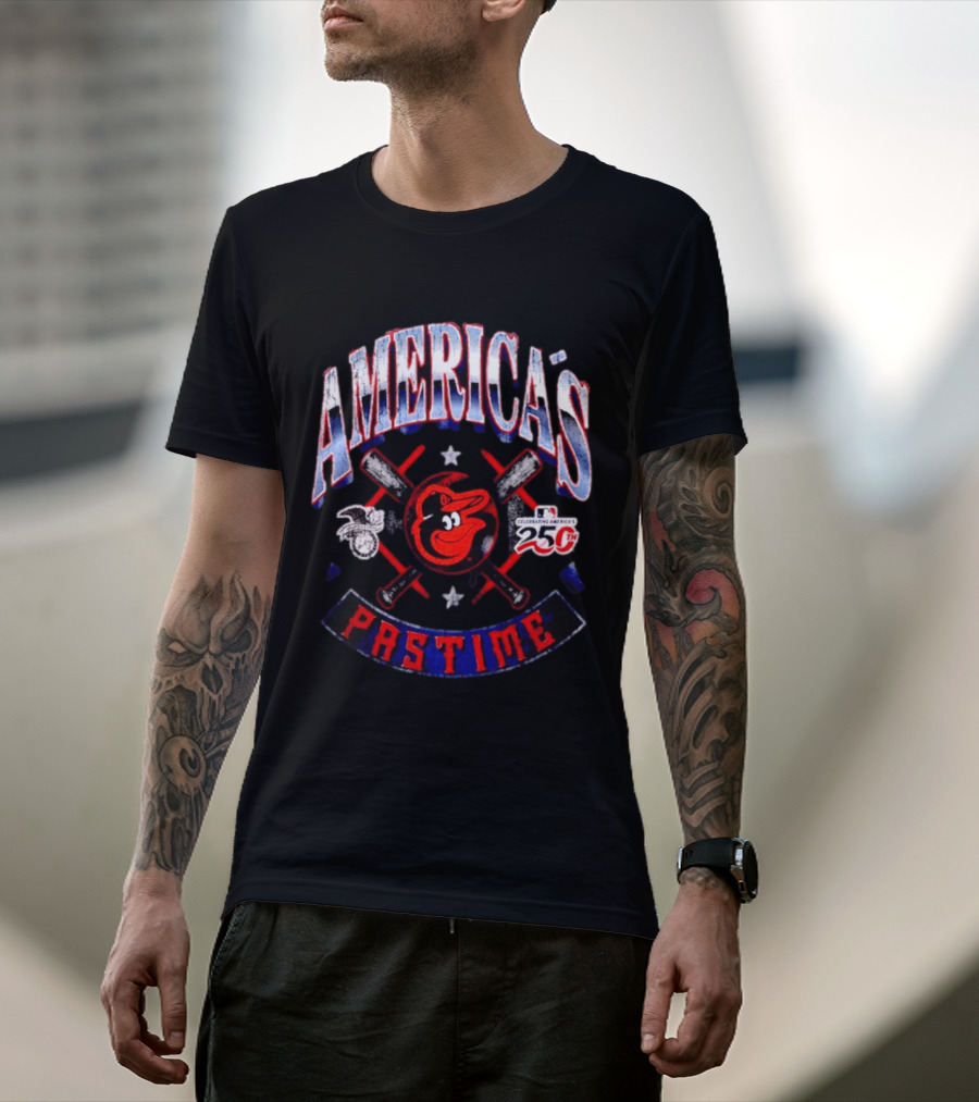 Baltimore Orioles Celebrating America's Pastime 25th Anniversary Americana T-Shirt