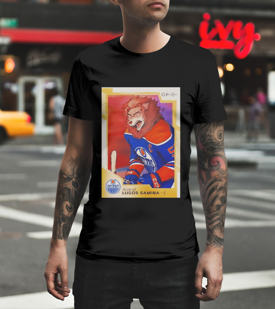 O Pee Chee Aceria Lugos Samiba C Edmonton Oilers T-Shirt