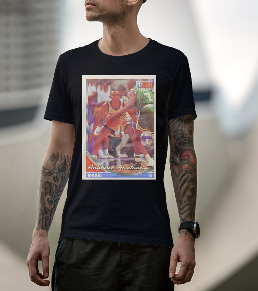 Anfernee Hardaway Magic G First Round NBA Draft 1993 Basketball Card T-Shirt