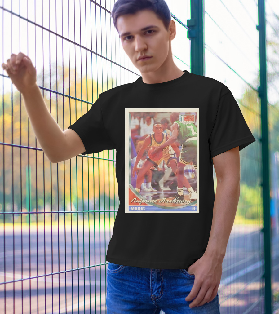 Anfernee Hardaway Magic G First Round NBA Draft 1993 Basketball Card T-Shirt