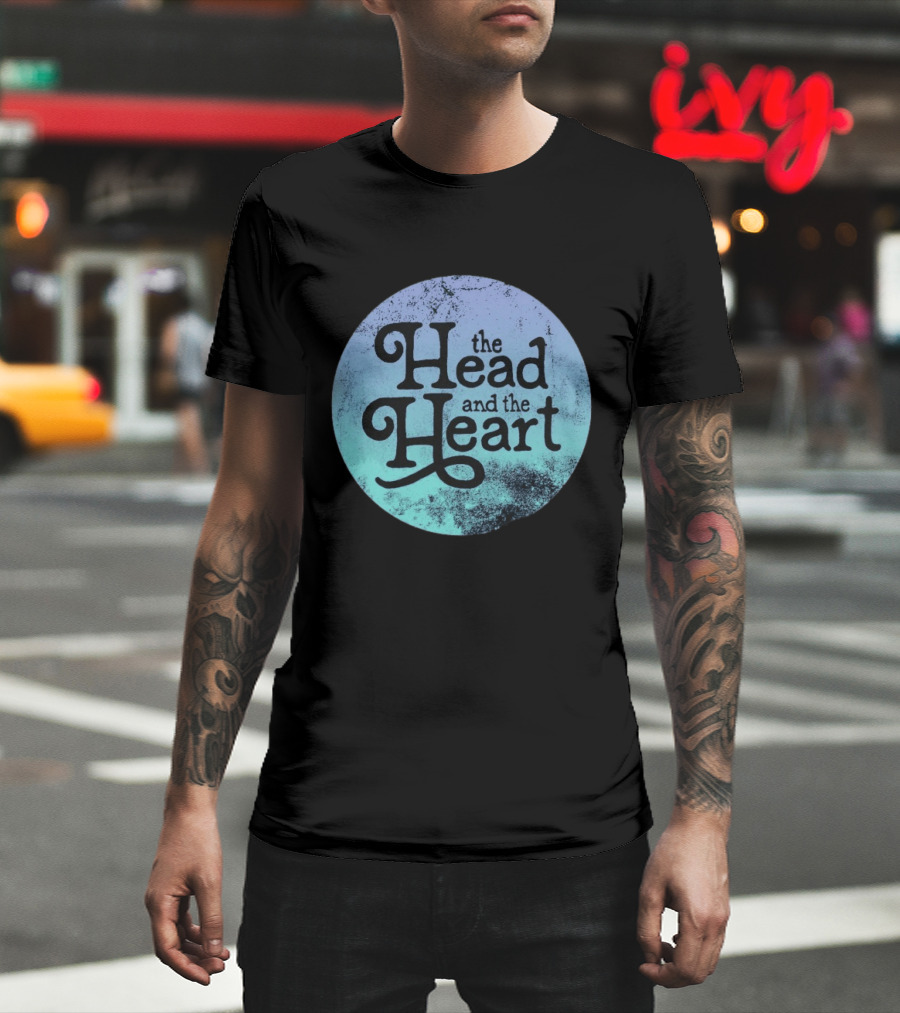 The Head And The Heart Periwinkle Gradient T-Shirt