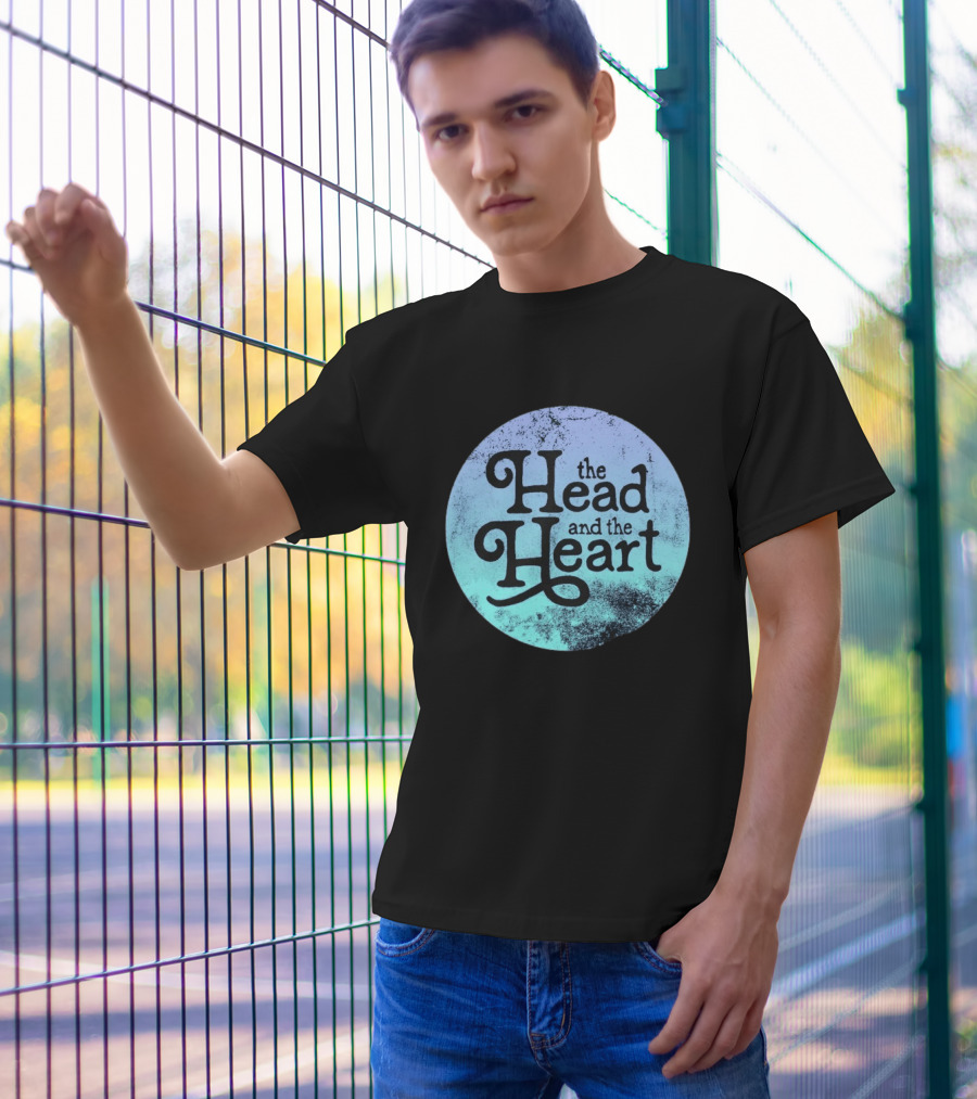 The Head And The Heart Periwinkle Gradient T-Shirt
