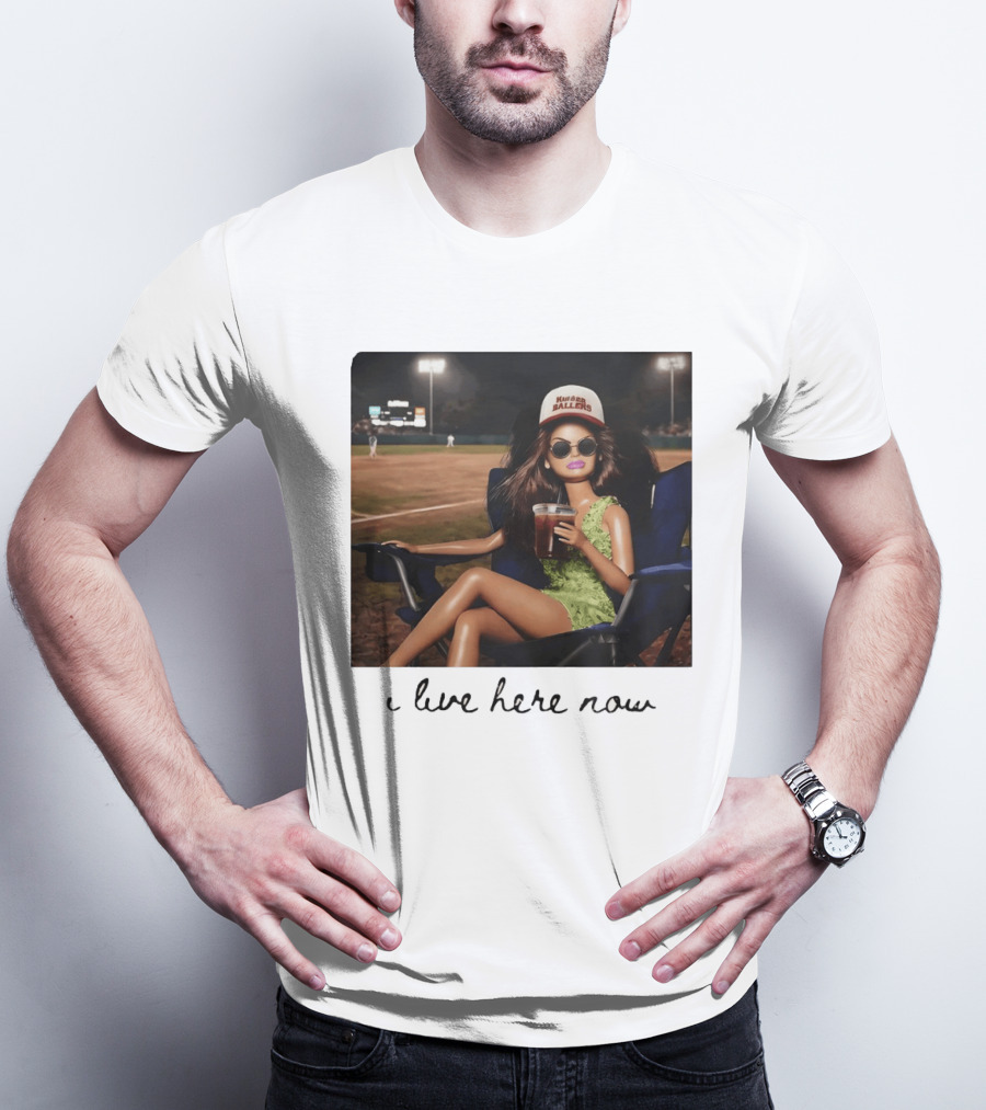 Barbie Doll Baseball Mom Kansas Ballers I Live Here Now T-Shirt