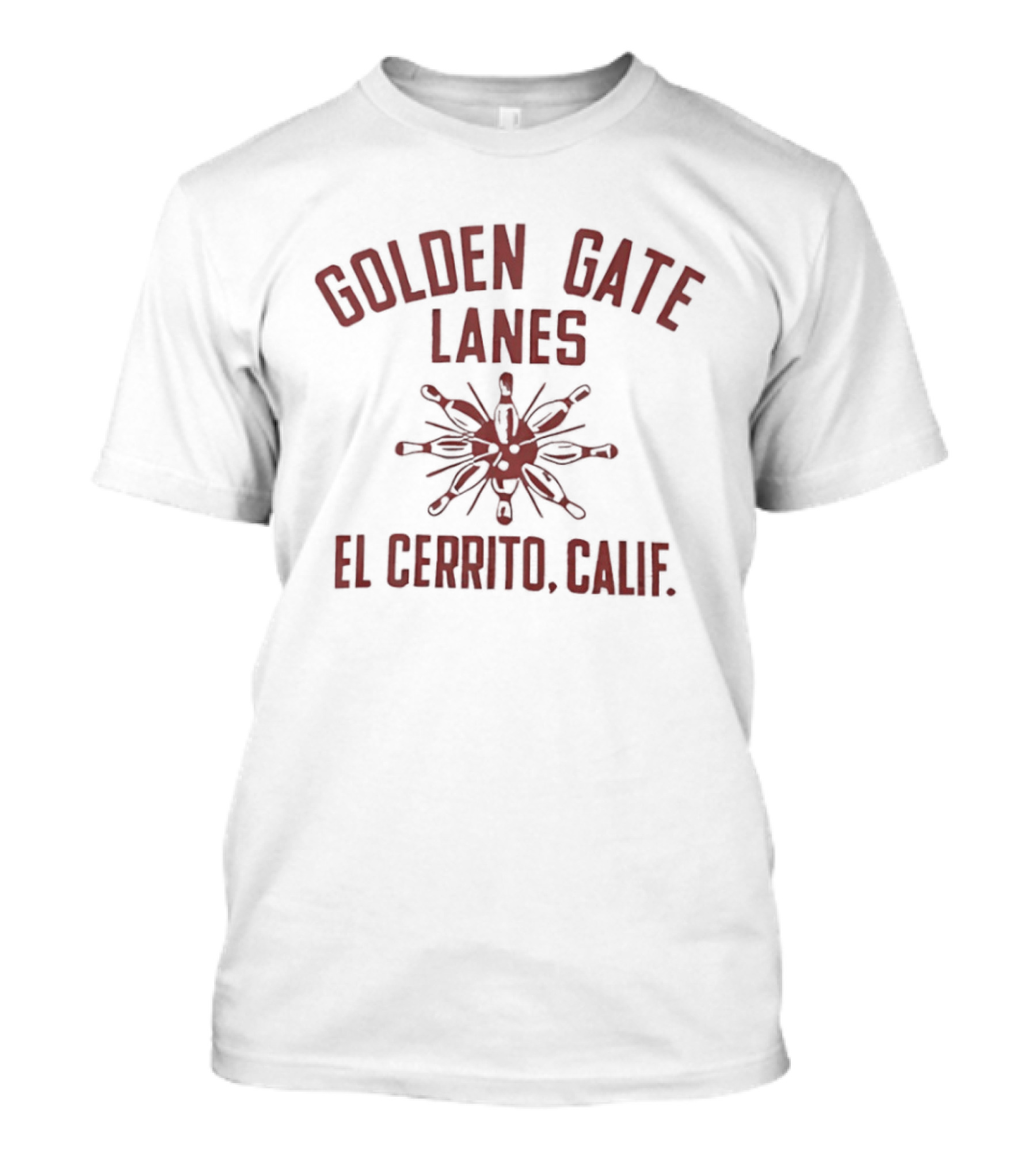 Golden Gate Lanes El Cerrito Calif Retro Bowling Alley T-Shirt