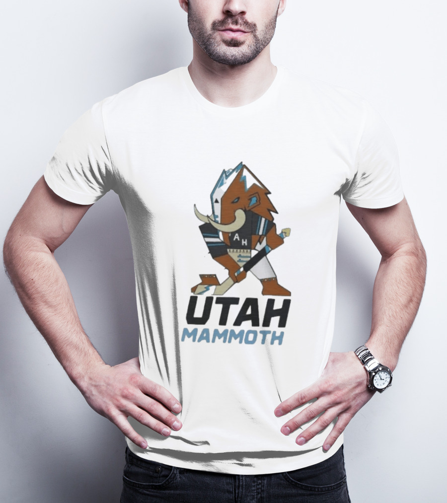 Lawson Crouse With Utah Mammoth Hockey Team T-Shirt