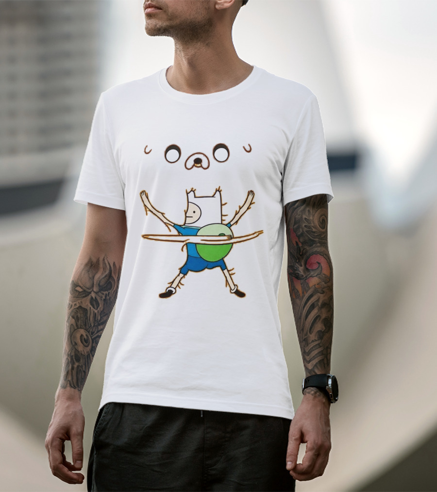Adventure Time Finn And Jake Da Vinci T-Shirt