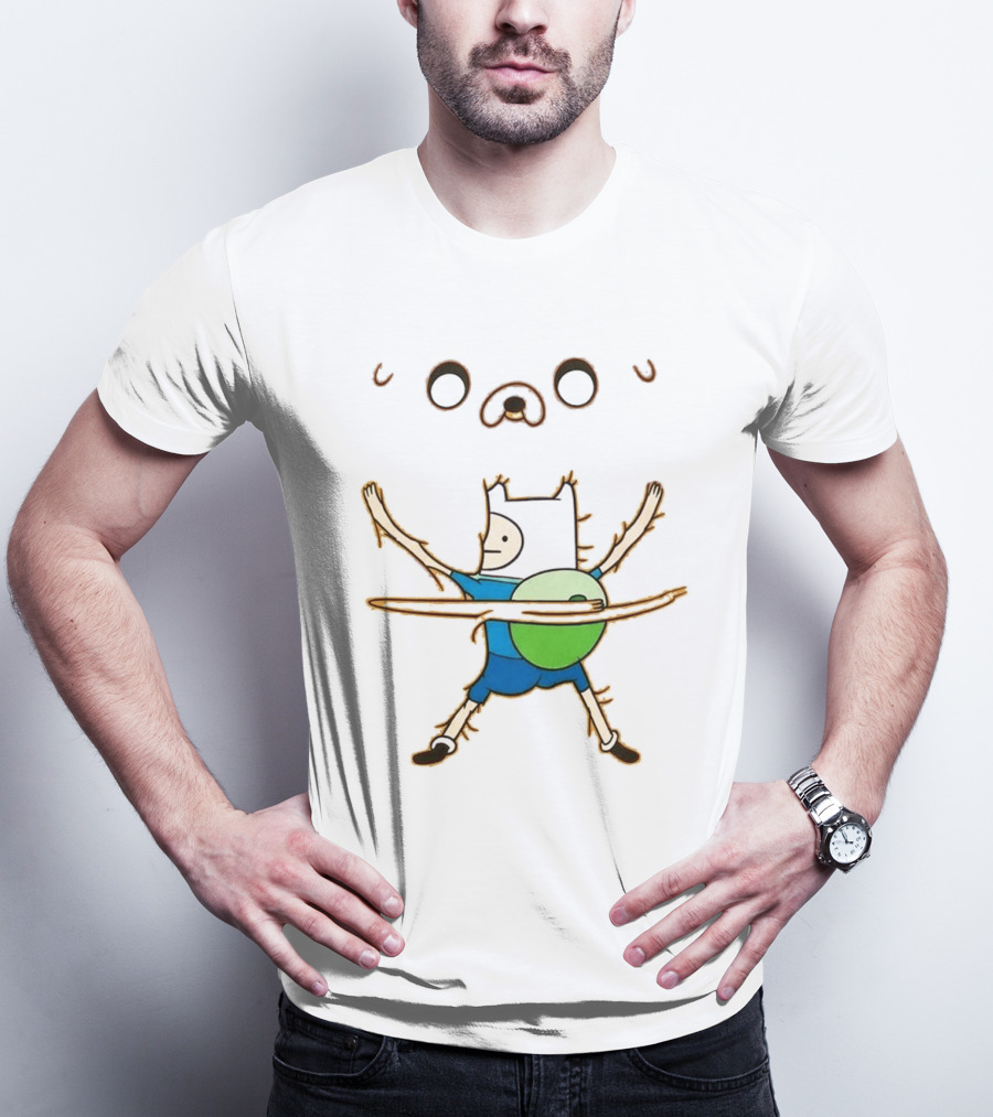 Adventure Time Finn And Jake Da Vinci T-Shirt
