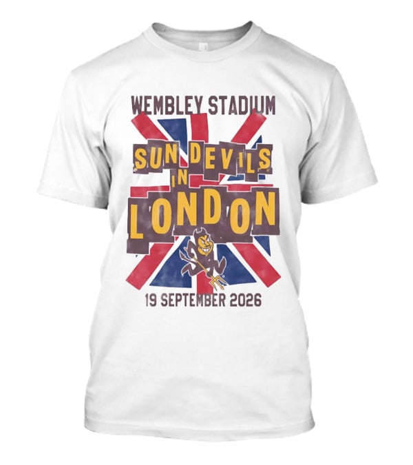 Wembley Stadium Sun Devils In London 19 September 2026 T-Shirt