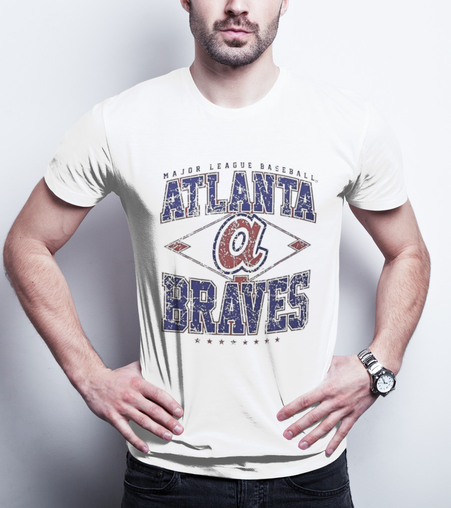 Atlanta Braves Major League Baseball Cooperstown Classic Retro Diamond T-Shirt