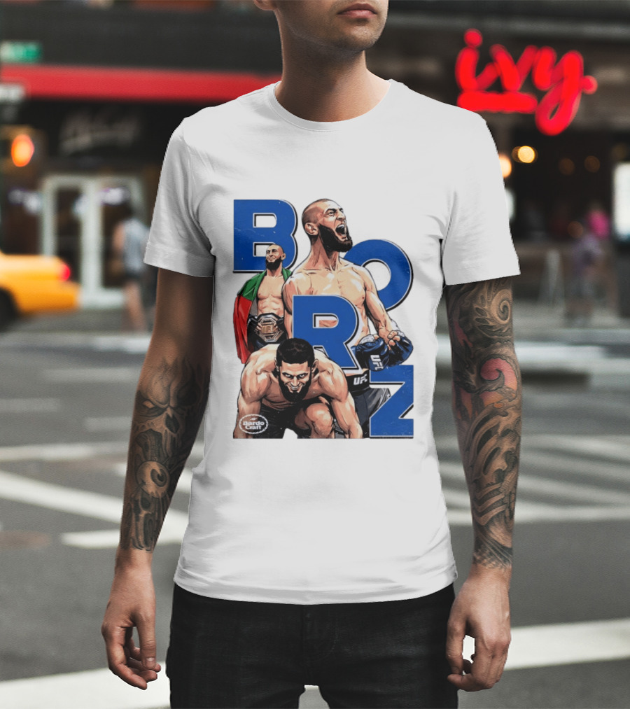 Borz Khamzat Chimaev UFC Fighter Illustrated T-Shirt