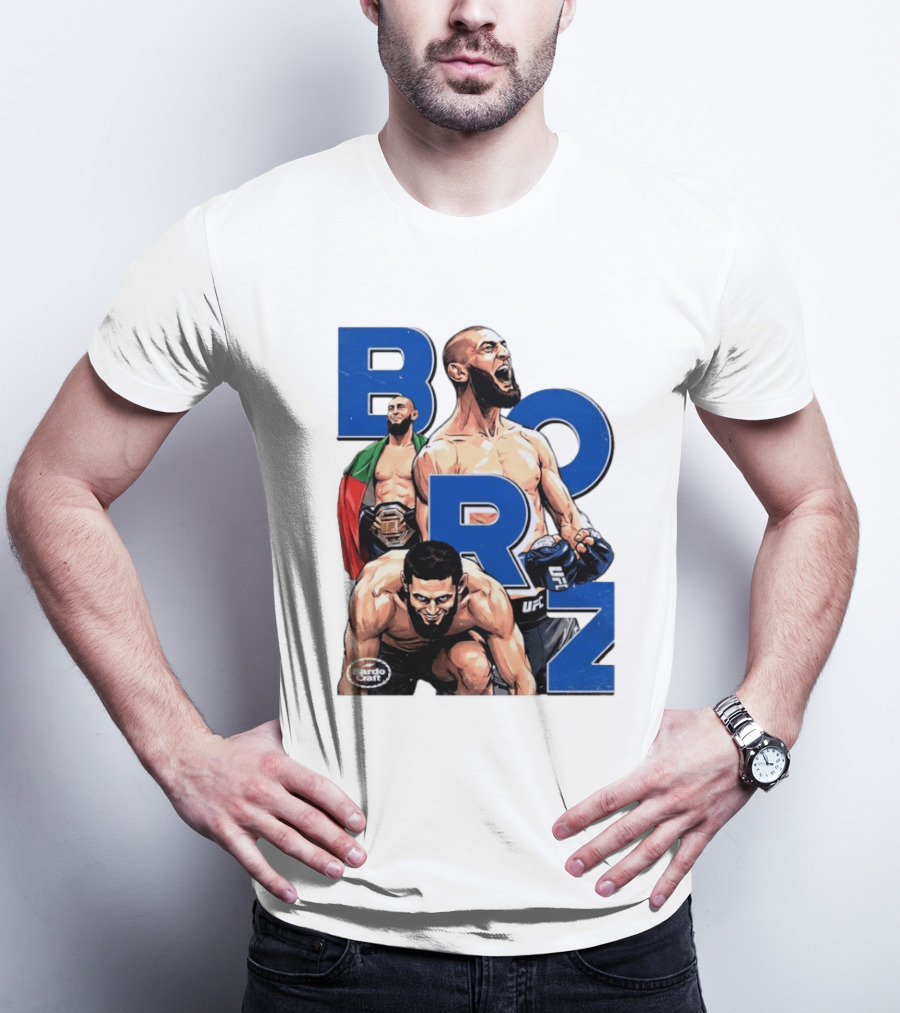 Borz Khamzat Chimaev UFC Fighter Illustrated T-Shirt