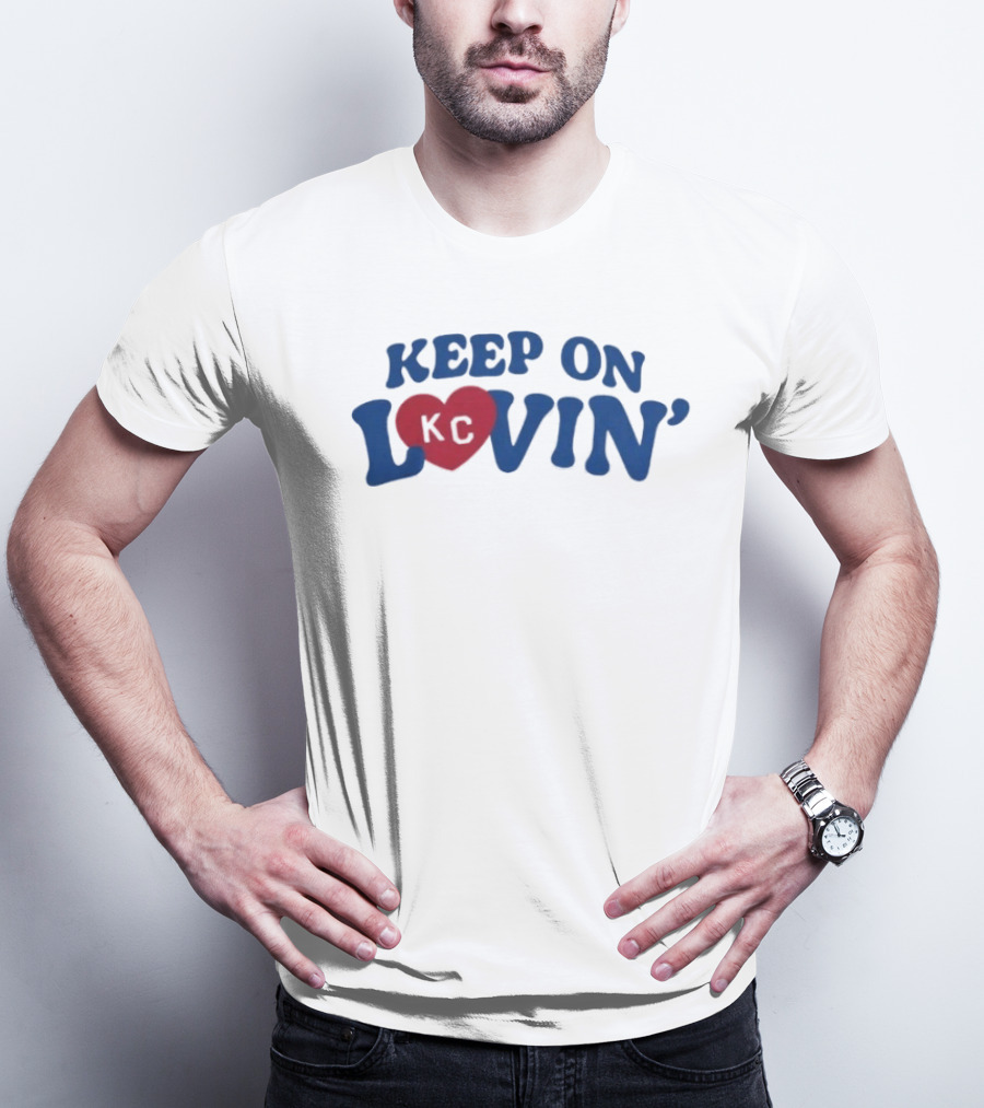 Keep On KC Lovin' Heart Design Charlie Hustle Shop T-Shirt