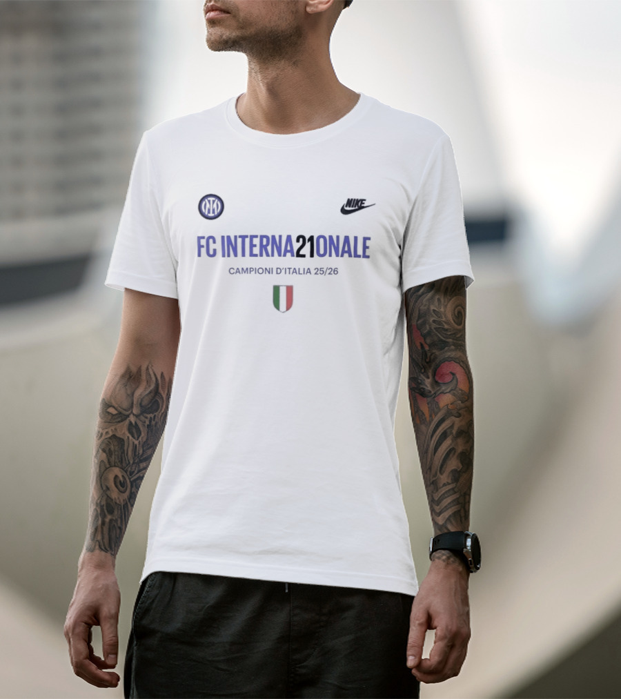 Inter Nike FC Internazionale Campioni D'Italia 2025 2026 T-Shirt