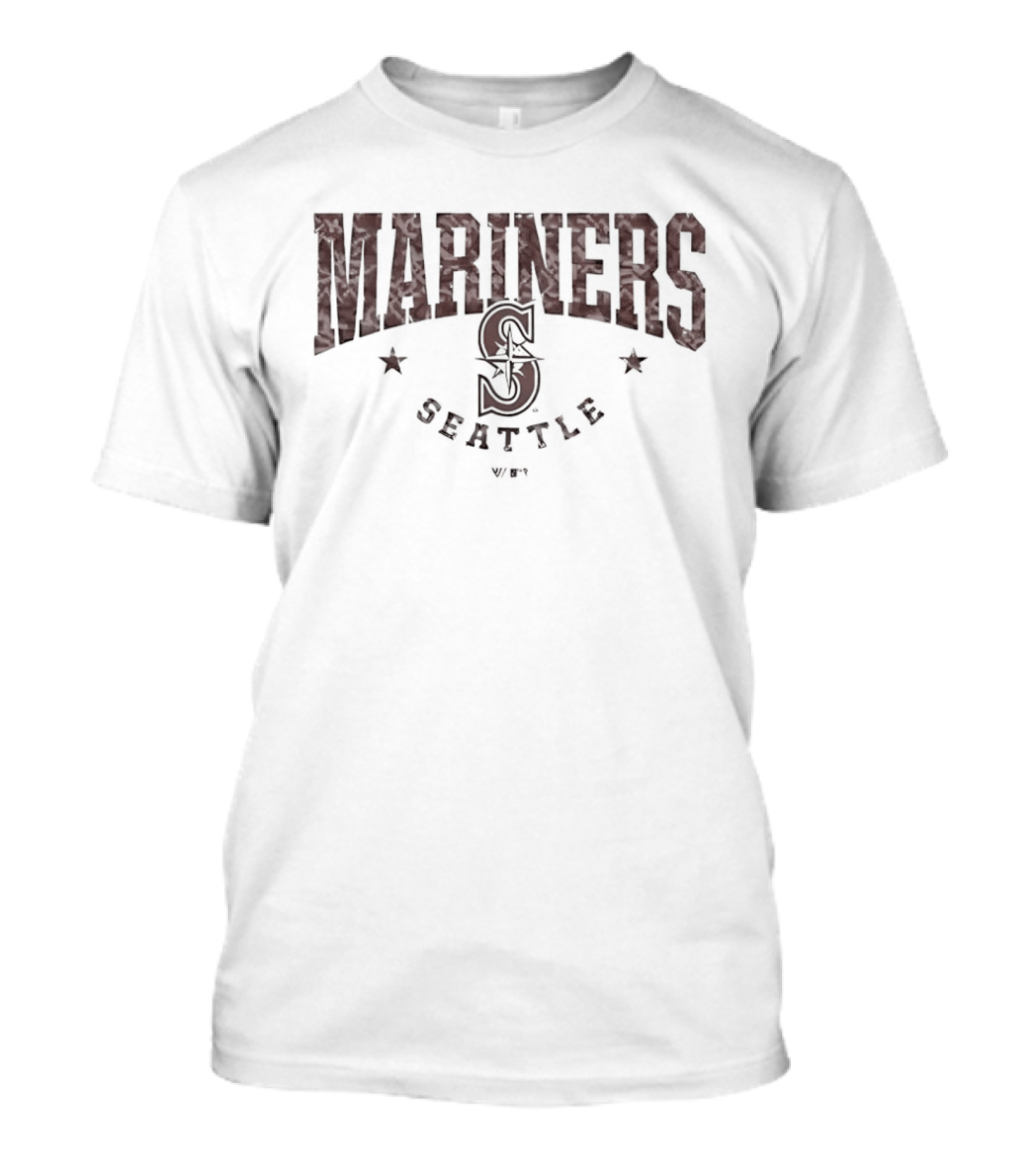 Seattle Mariners 2026 Armed Forces Day Camo Luxe Mariners Seattle Stars T-Shirt