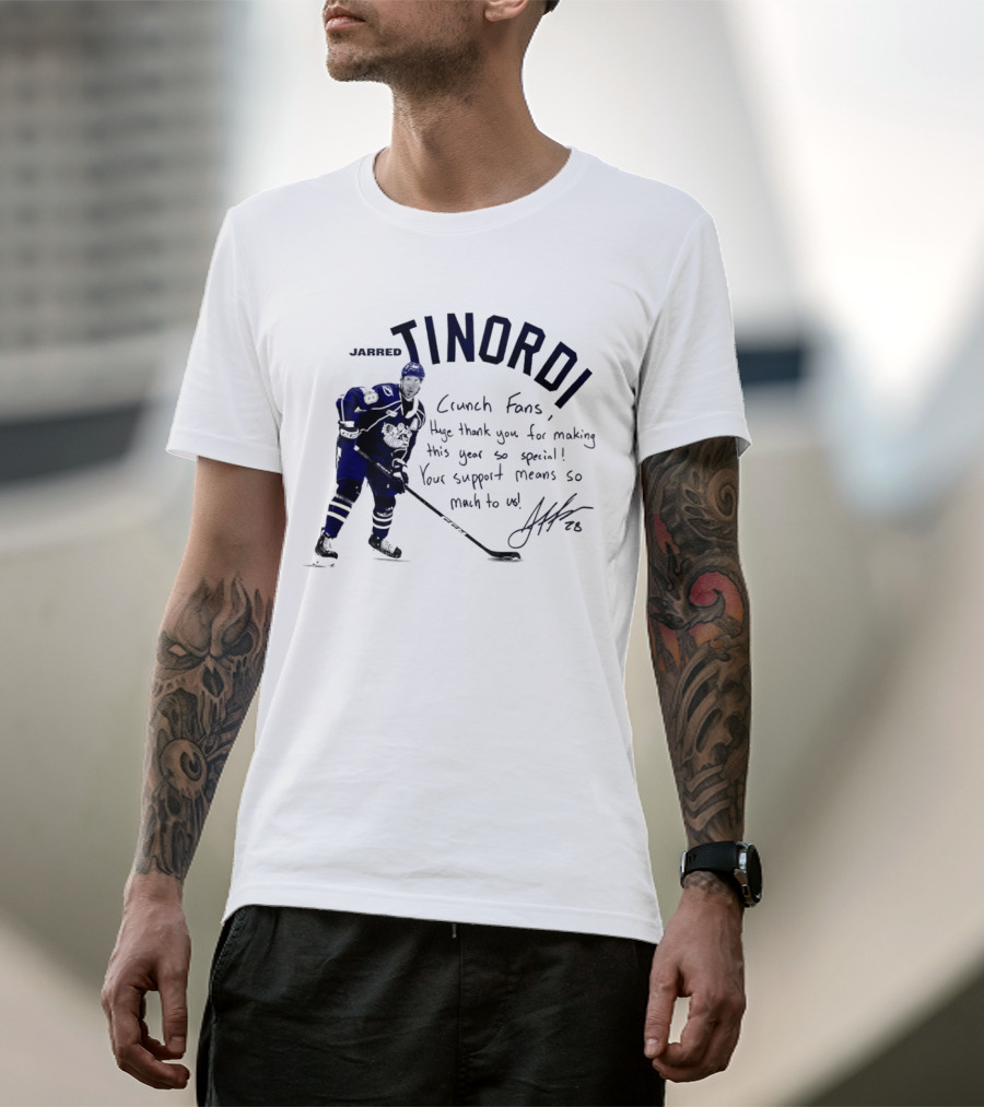Syracuse Crunch Jarred Tinordi Fans Huge Thank You For Making This Year Special Your Support Means So Much T-Shirt
