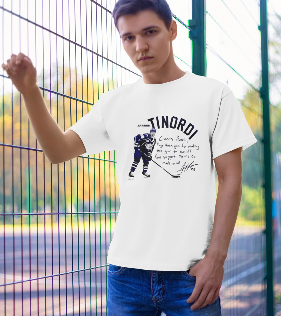 Syracuse Crunch Jarred Tinordi Fans Huge Thank You For Making This Year Special Your Support Means So Much T-Shirt