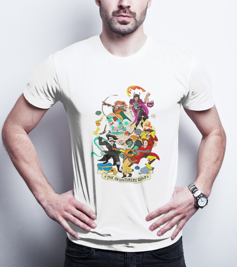The Oxventurers Guild YouTube Outside Xbox Characters Adventure Fantasy T-Shirt