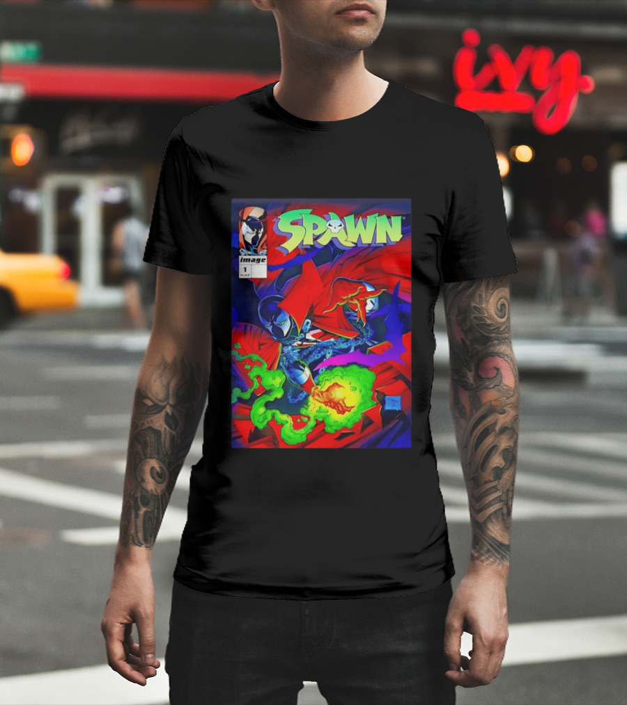 Spawn Image Comics May Issue 1 Albert Al Simmons 1992 T-Shirt