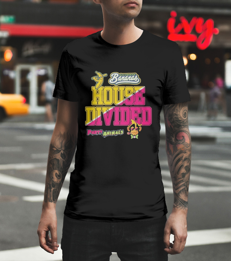 Savannah Bananas House Divided Party Animals T-Shirt