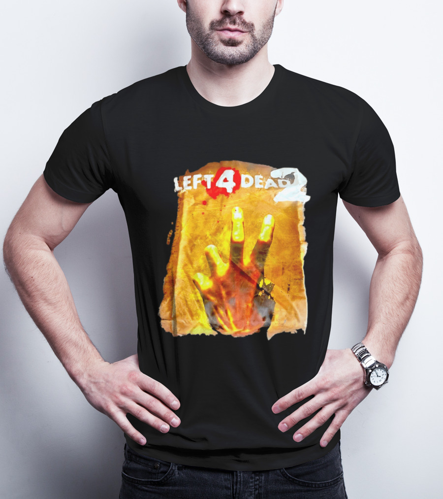 Left 4 Dead 2 Zombie Hand Iconic Horror Game T-Shirt
